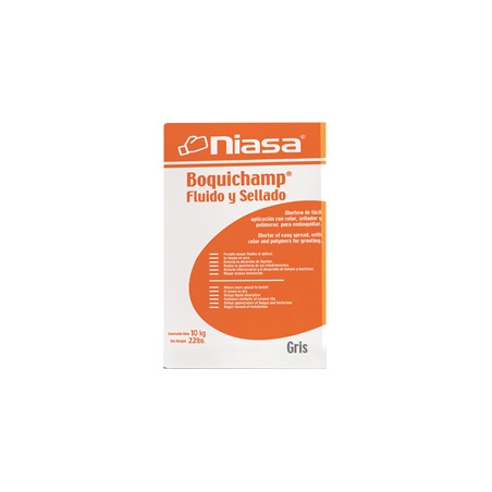 BOQUILLA CON ARENA GRIS SACO 10KG NIASA