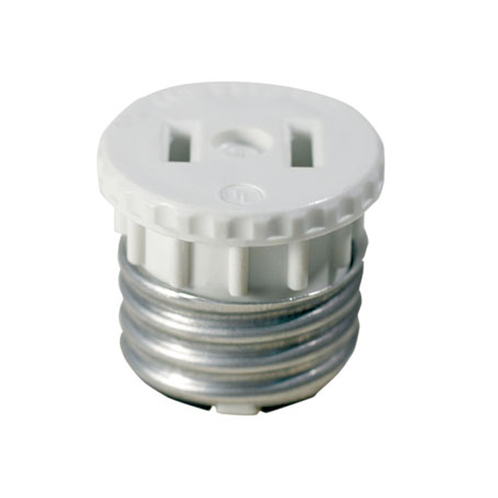 ADAPTADOR PARA ROSETA CON PLOGA BLANCO